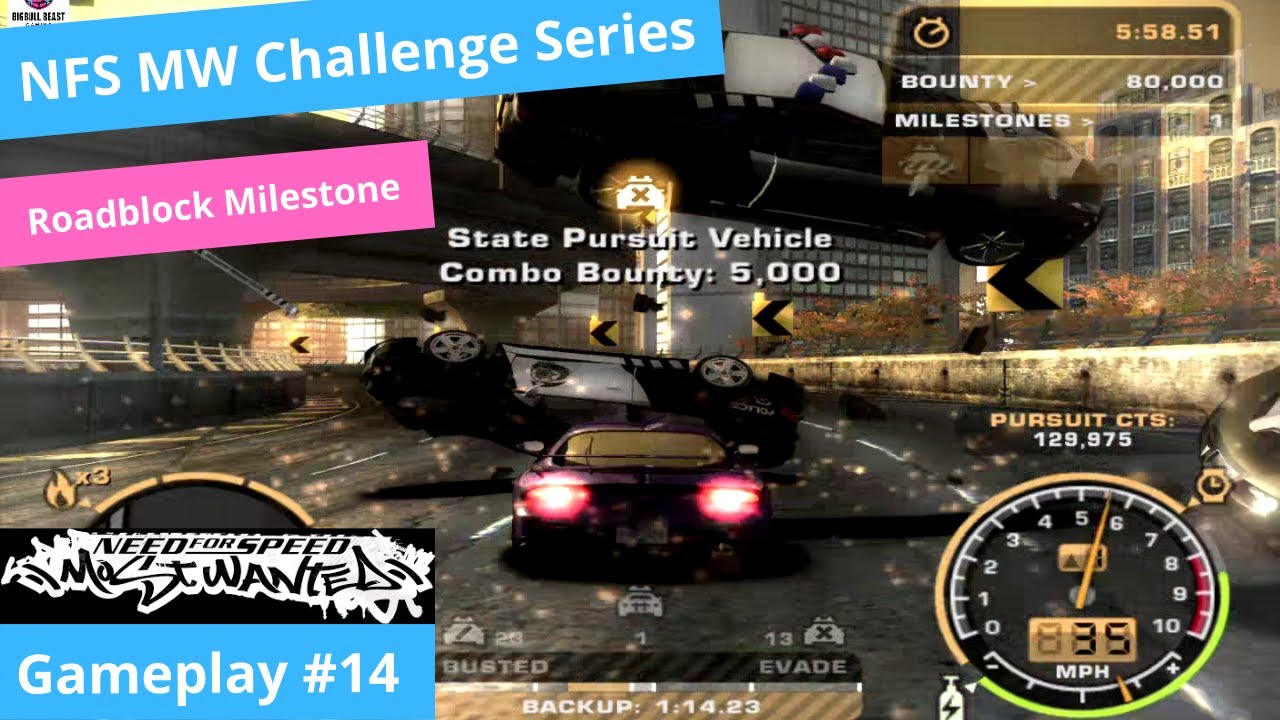NFS MW Challenge Series: Police Run Chase | Bounty Completion-Success ...