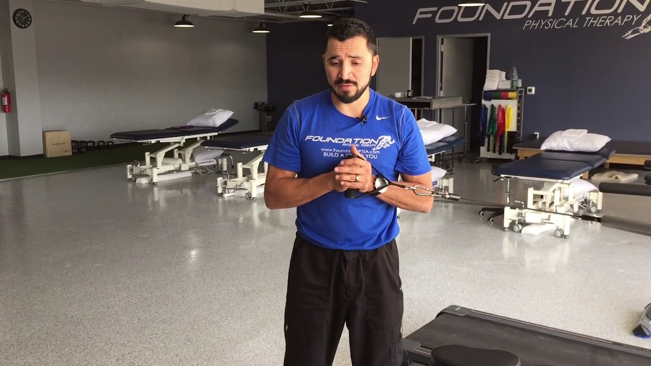 Standing Pallof Press - Anti-Rotation Exercise - YouTube