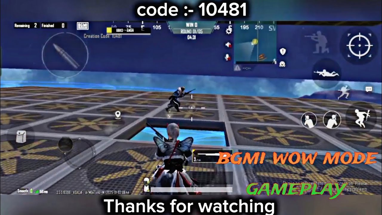 BGMI WOW MODE GAMEPLAY CODE:-10481 DAY-4 ||#bbkdaman - YouTube