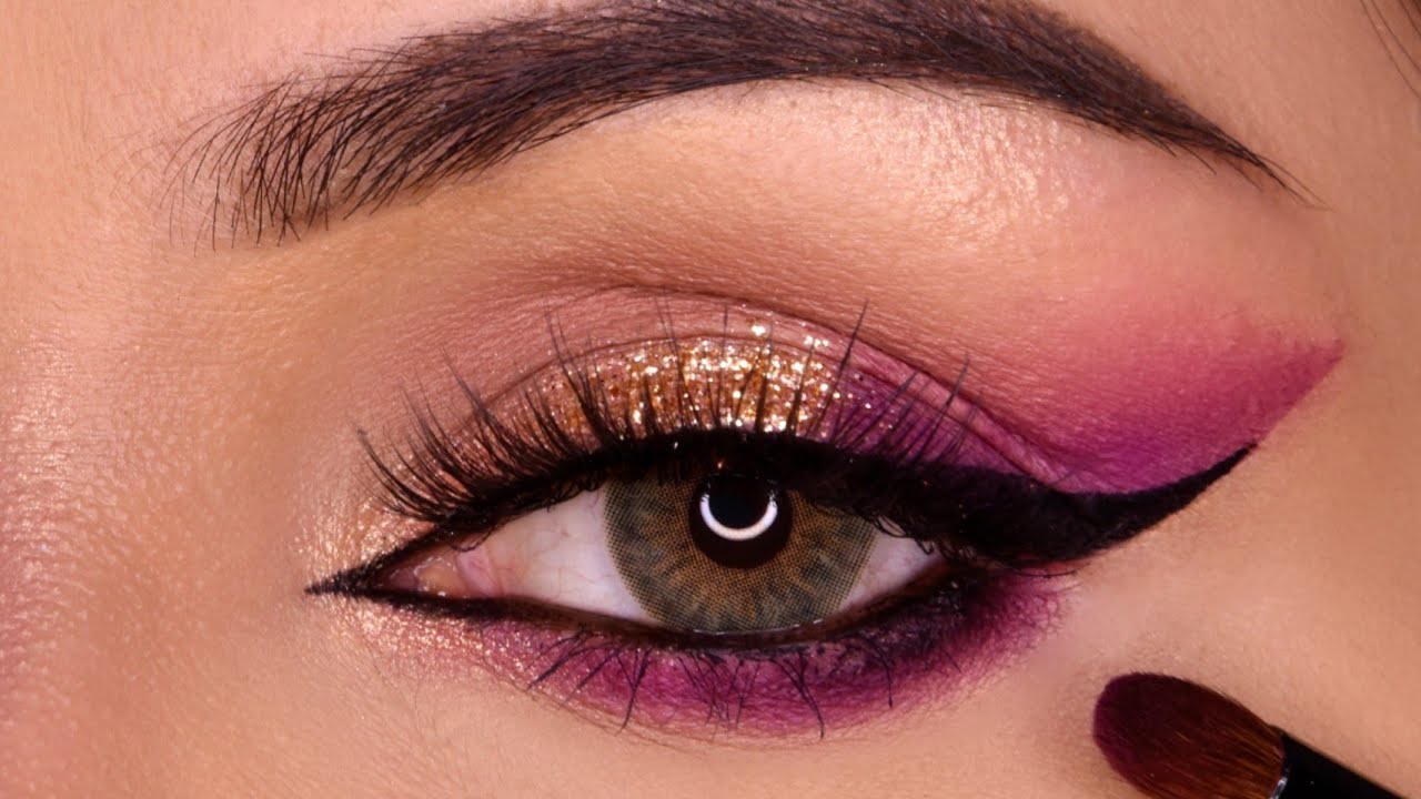 Step By Step FOXY EYE MAKEUP For BEGINNERS Plum Eyeshadow Look - YouTube