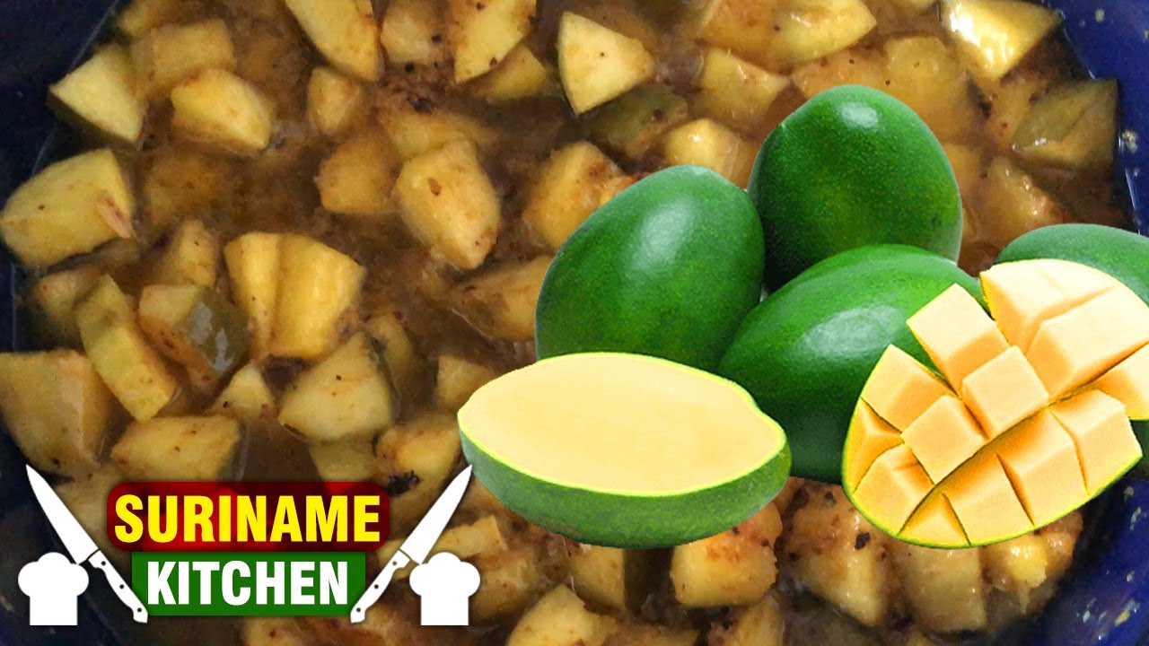 Mango (Manja) Chutney Aam Ki Chutney Suriname Stijl | Mango Pickles ...