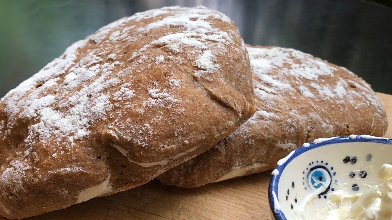 Ciabatta bread recipe, whole-wheat bread recipe, Italian brown bread ...