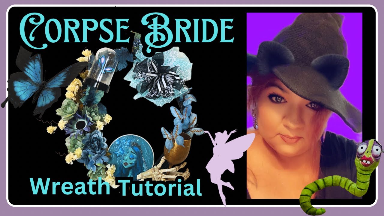 Corpse Bride Wreath DIY / Halloween wreath / - YouTube