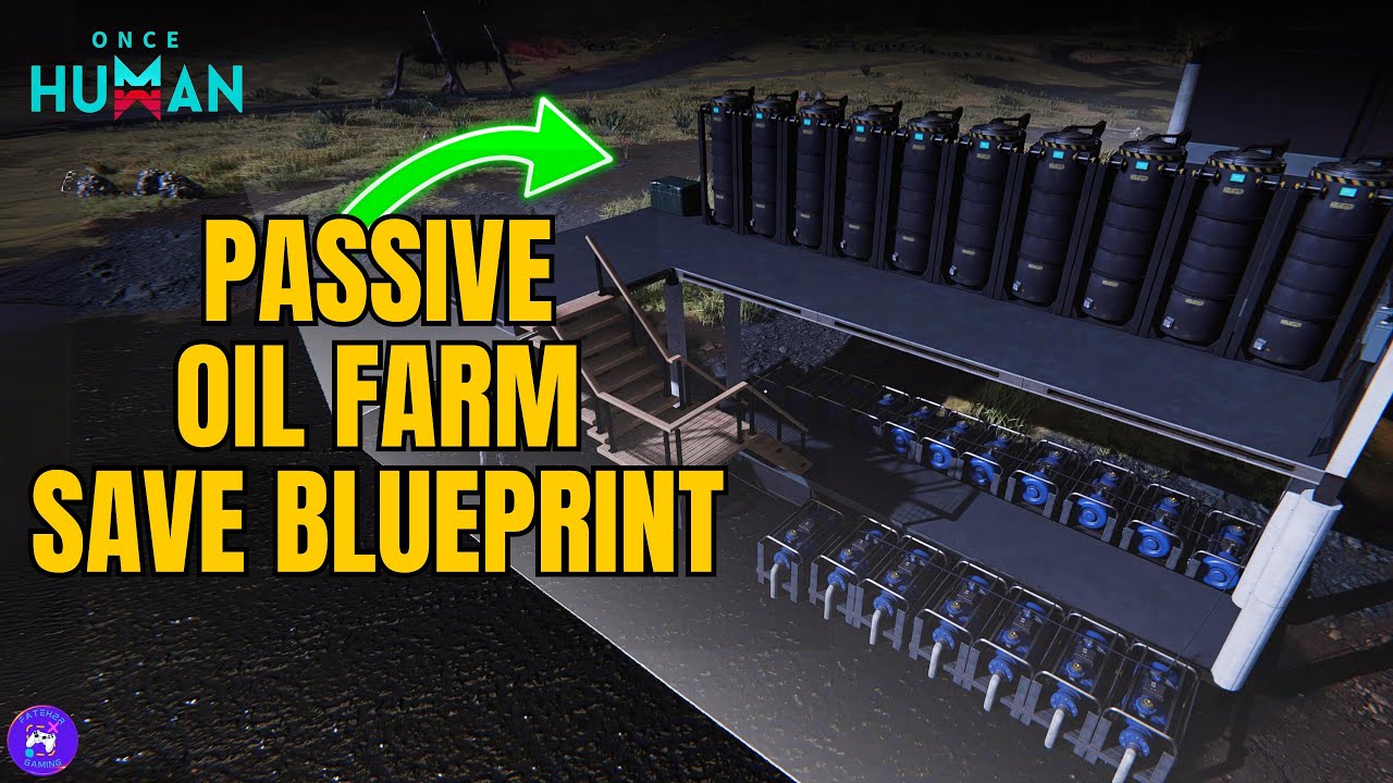 Once Human - How to Build Passive Oil Farm - YouTube