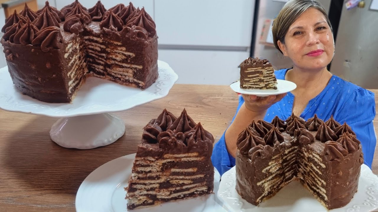 Torta Marquesa Cremosa de Chocolate - muy fácil para ti /Silvana Cocina ...
