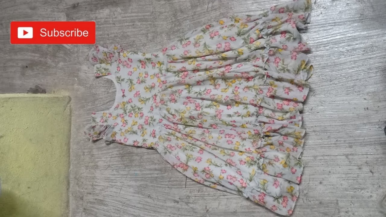 Trending Frill frock cutting and stitching |Abhira's kitchen & craft ...