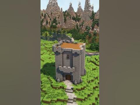 How to Build an Easy Medieval Castle in Minecraft 1 - YouTube