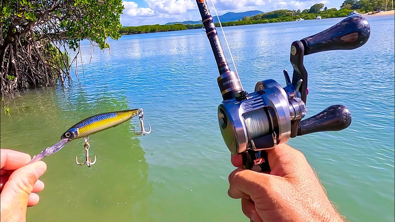 Fishing & Exploring Shallow Tropical Estuary Flats - YouTube