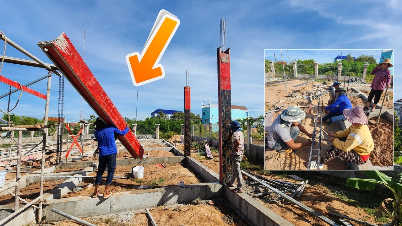 Amazing Workers Install Perfect Column Formwork – Step-by-Step Build ...