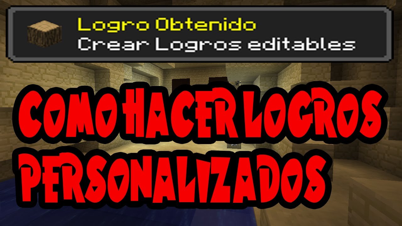 ¿Como hacer logros editables de minecraft? | Para tus Videos - YouTube
