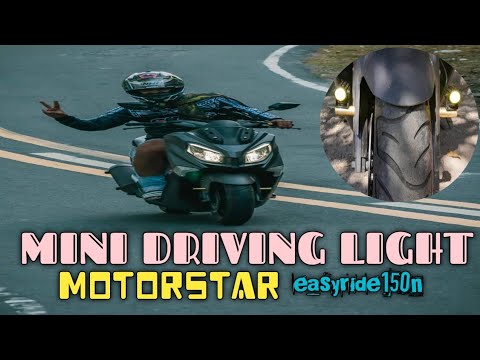pinalagyan ku nang mini driving light si FAKE NMAXS easyride150n ...