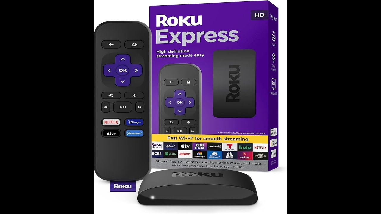 Roku Express | HD Roku Streaming Device with Standard Remote (no TV ...