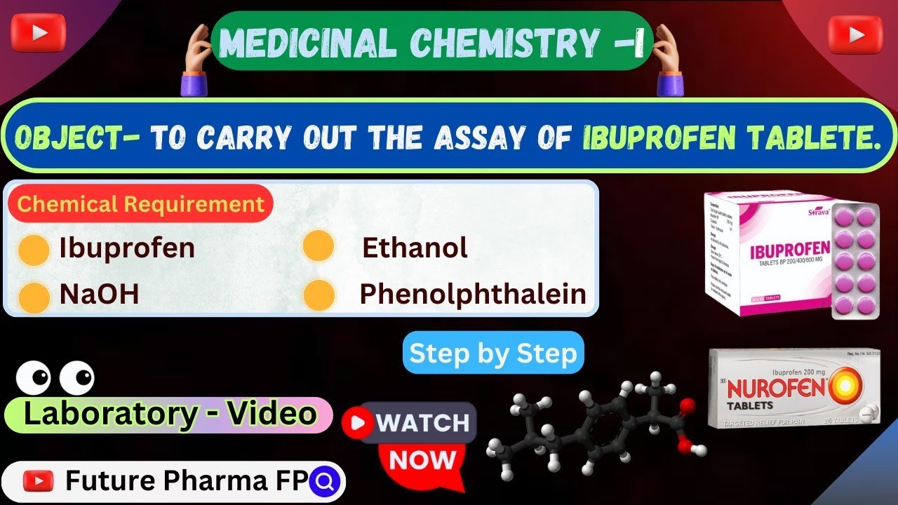 To carry out the Assay of Ibuprofen tablet #ibuprofen - YouTube