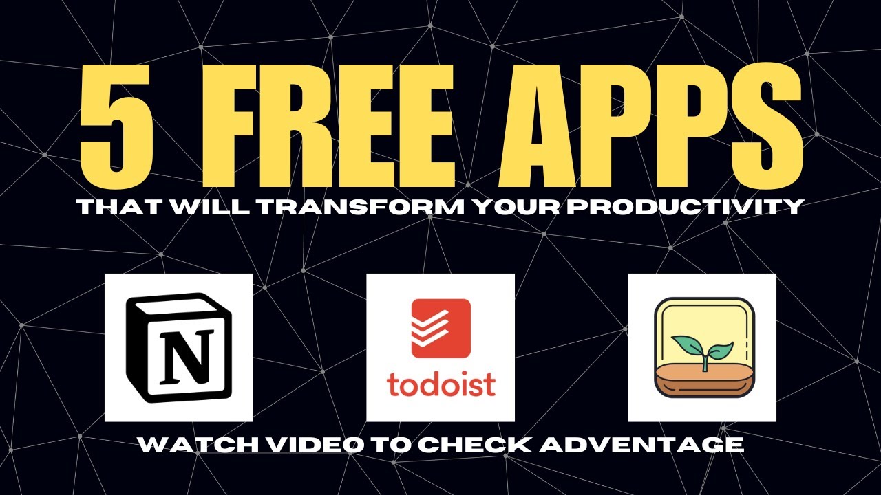 5 Free Apps That Will Transform Your Productivity - YouTube