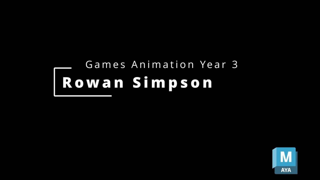 Games Design With Animation Yr 3 Showreel : Rowan Simpson - YouTube