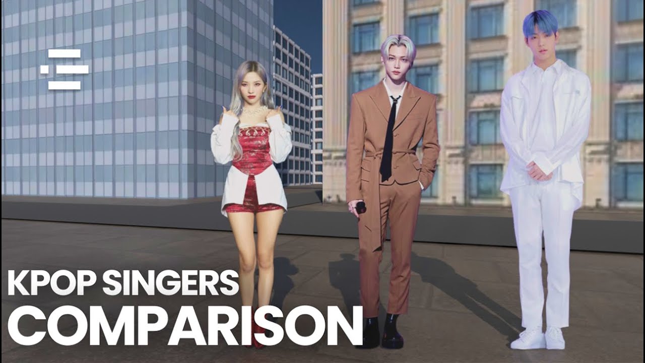 Height Difference Between Kpop Idols (3D Comparison) - YouTube