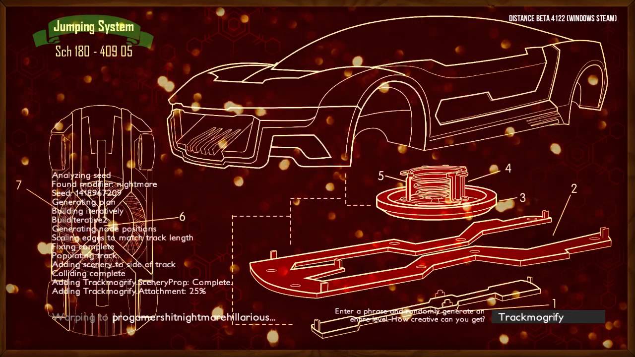 DISTANCE racing game [gameplay - transmogrify mode] - YouTube