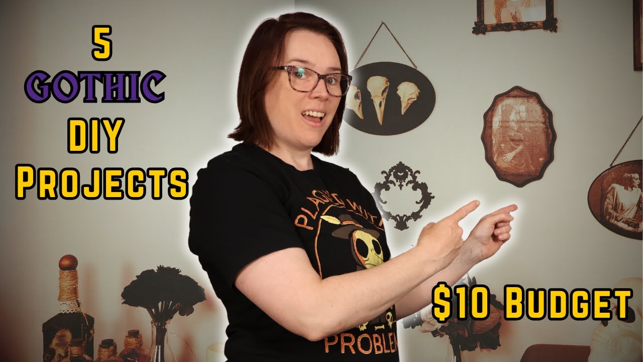 5 DIY Gothic Home Decor Crafts Under $10 - YouTube