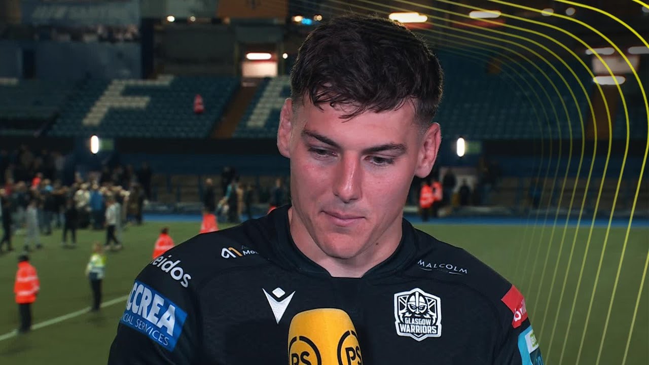Glasgow Warriors' Tom Jordan speaks to our studio panel after win in ...