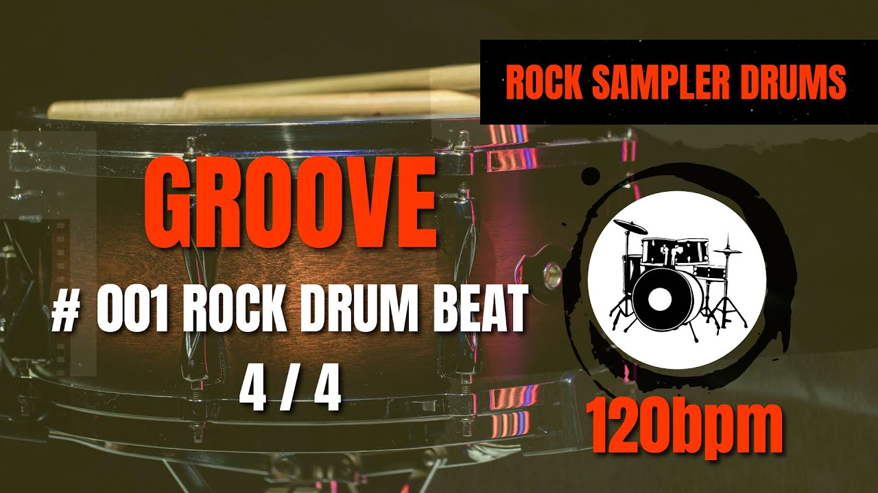 Rock Grooves 4/4 #001 - 120 BPM (DRUM TRACK)🥁 - YouTube