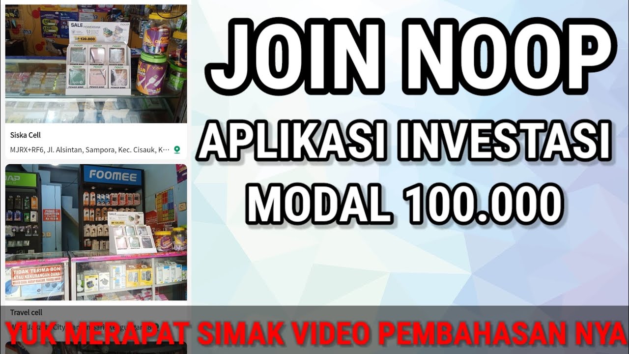 APLIKASI JOIN NOOP INVESTASI TERLUPAKAN 🥲 - TAPI MASIH EKSIS 2024 - YouTube