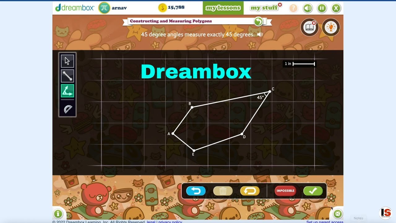Dreambox Geometry Lesson(Constructing&MeasuringPolygons) - YouTube