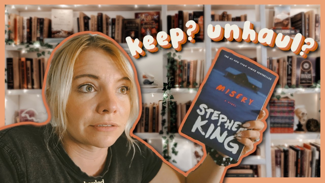 keep or unhaul my horror books? 🔥 bookshelf audit pt 1 - YouTube
