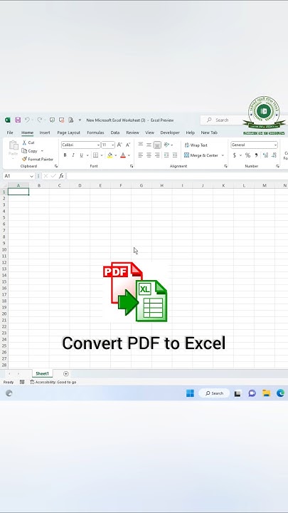 Convert PDF to Excel | l #exceltips l #pdftoexcel #pdf #shorts #convertpdftoexcel - YouTube