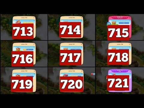 Township Colorful Puzzle Levels 713, 714, 715, 716, 717, 718, 719, 720, 721 - YouTube