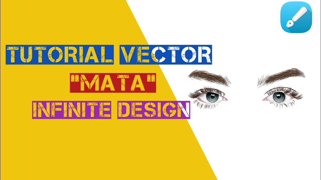 TUTORIAL TO MAKE EYE VECTORS IN INFINITE DESIGN || cara membuat vector ...