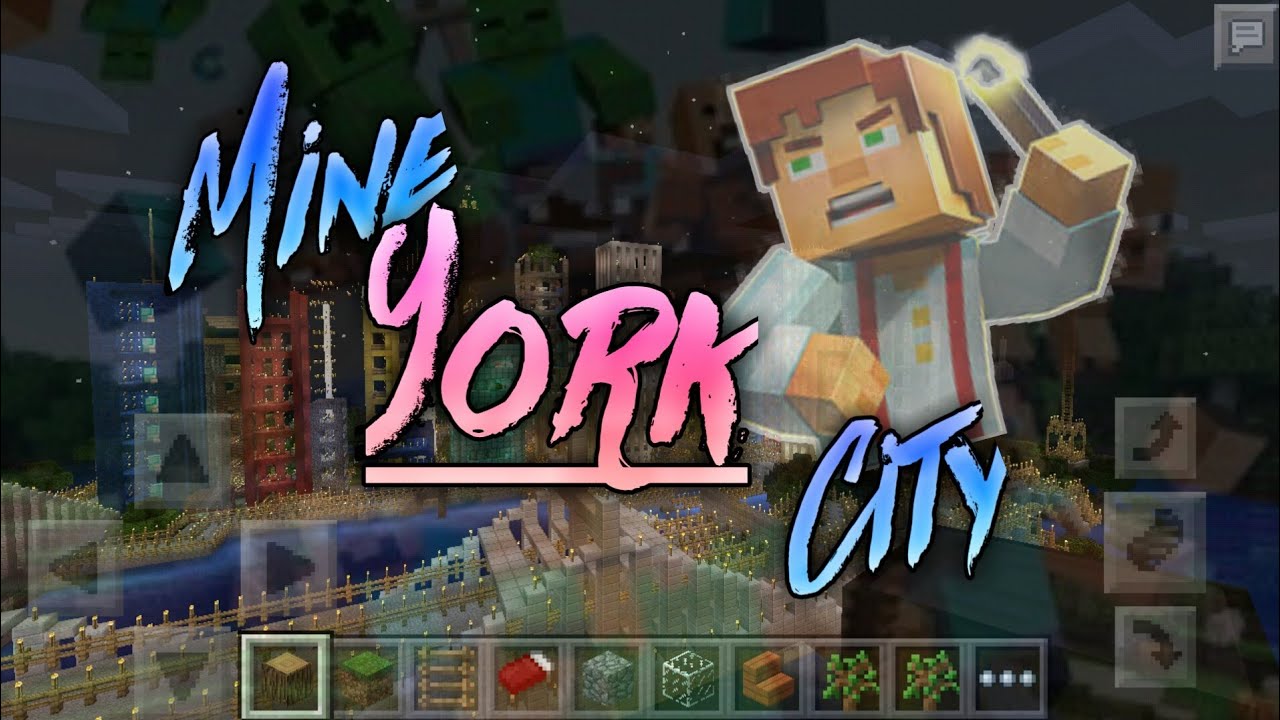 Minecraft PE Maps-Mine York City 2020 -Huge City Map Tour- 2020 ...