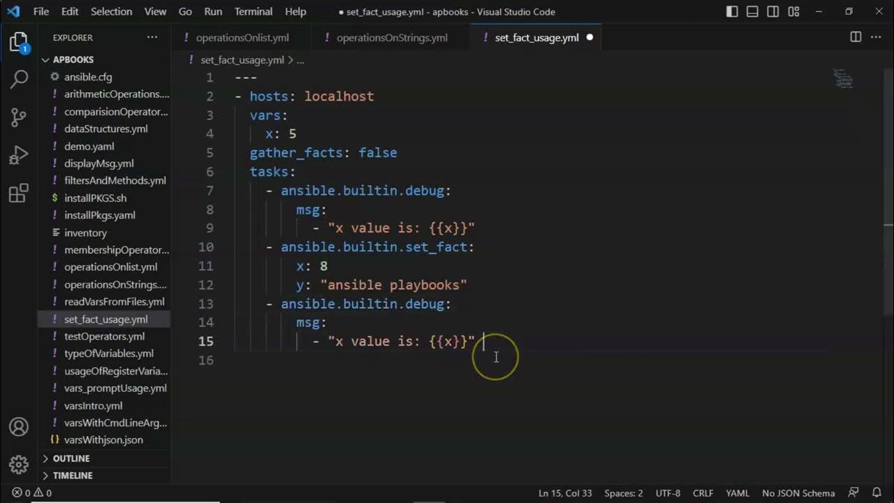 Section-15: Video-2: Creating new variables or modifying existing variables using set fact ...