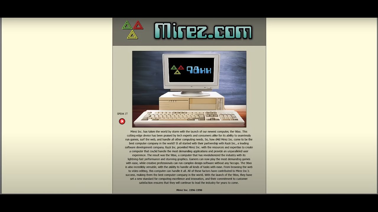 98xx gameplay - YouTube