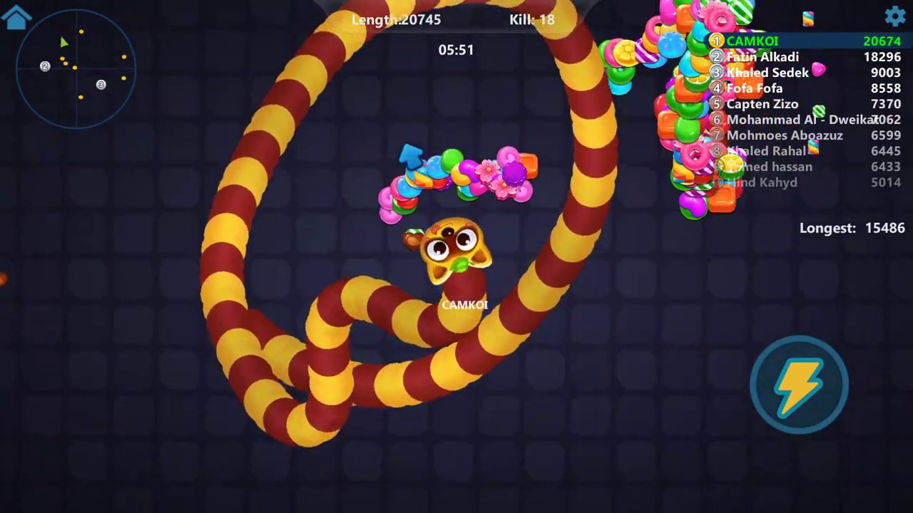 Game Snake Candy - Con rắn khổng lồ - YouTube