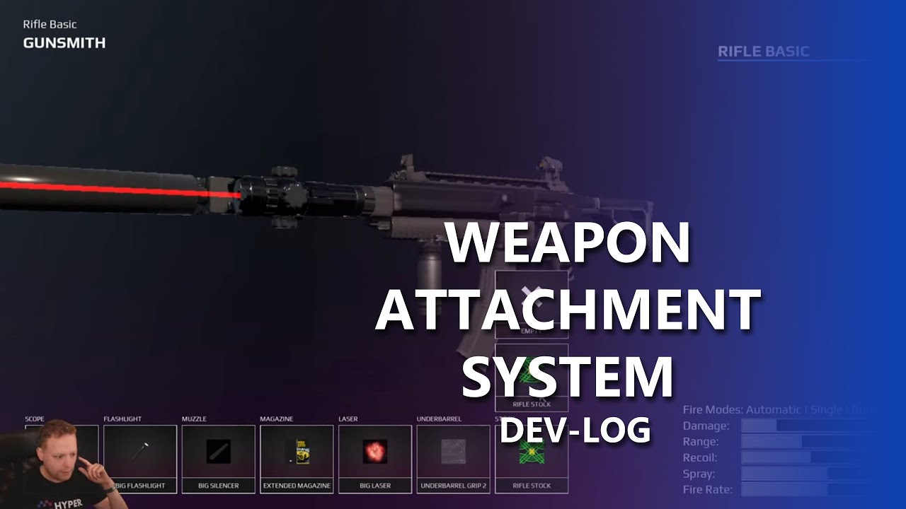 Customizable Loadouts and Weapon Attachment System Unreal Engine 5 | Games By Hyper Devlog Part ...