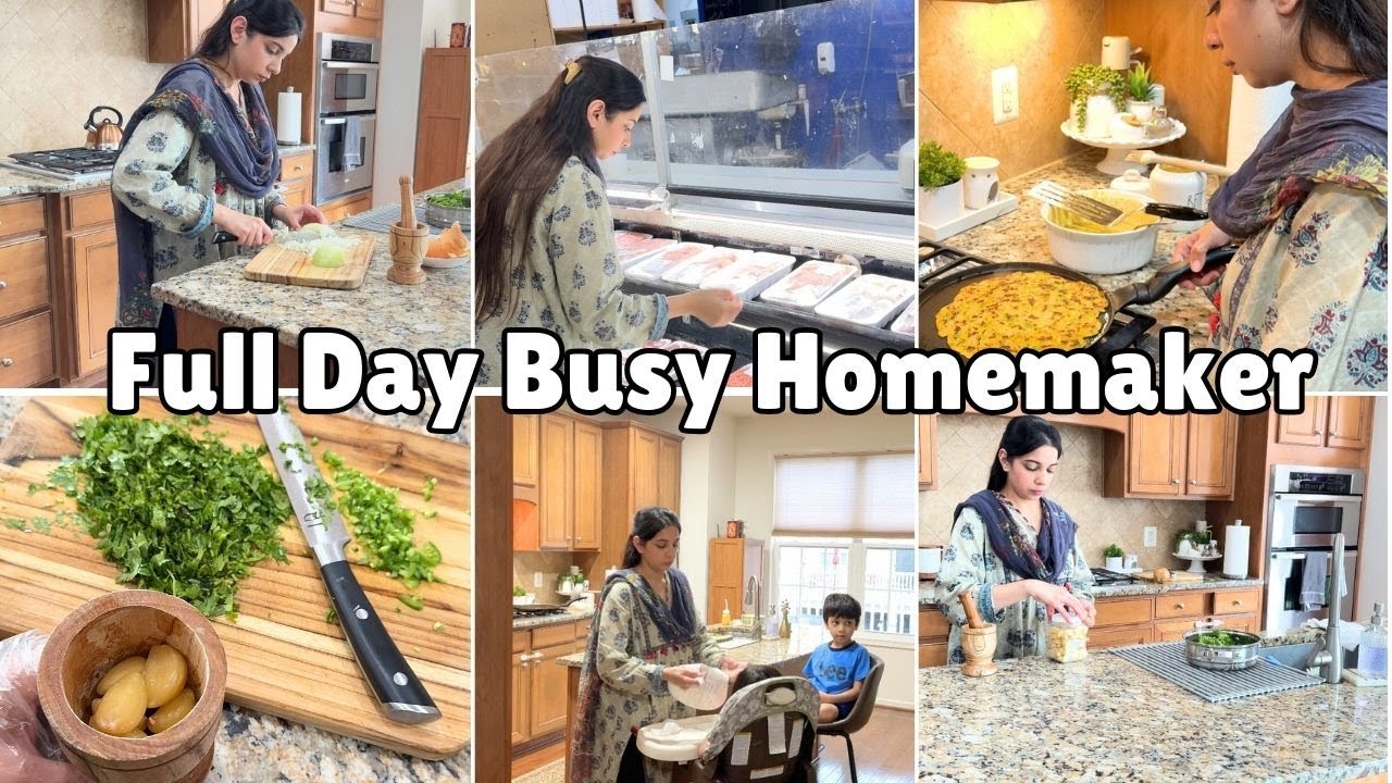 Full Day Busy HOMEMAKER | Restocking For Guests| Homemade BESAN Roti 🧡 ...