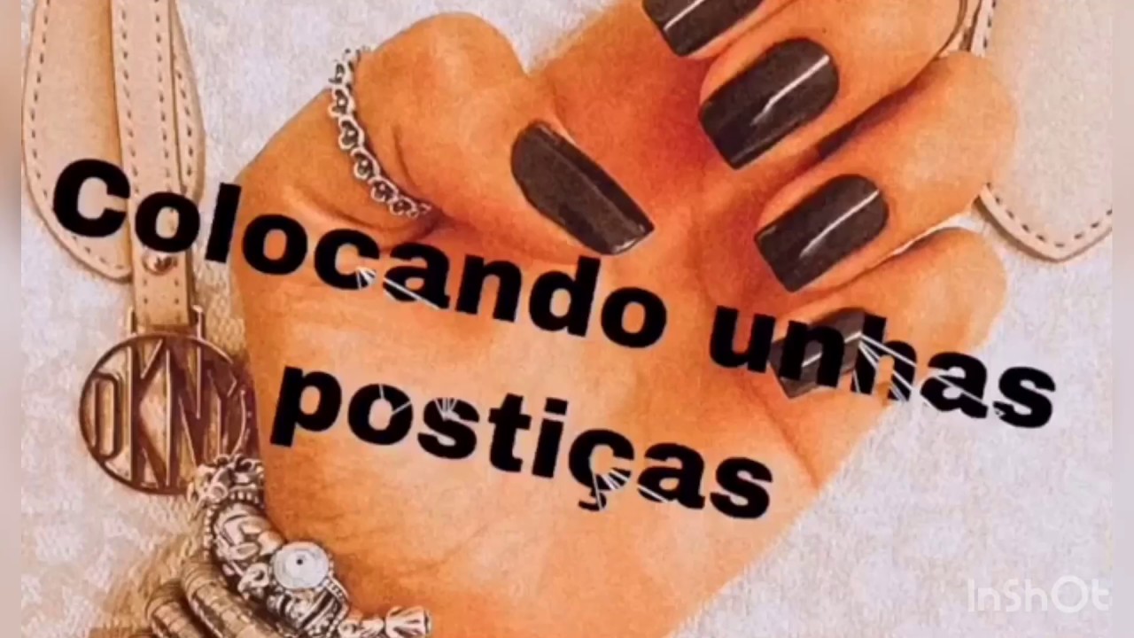 Unhas para faculdade /Colocando unha postiça2019 - YouTube