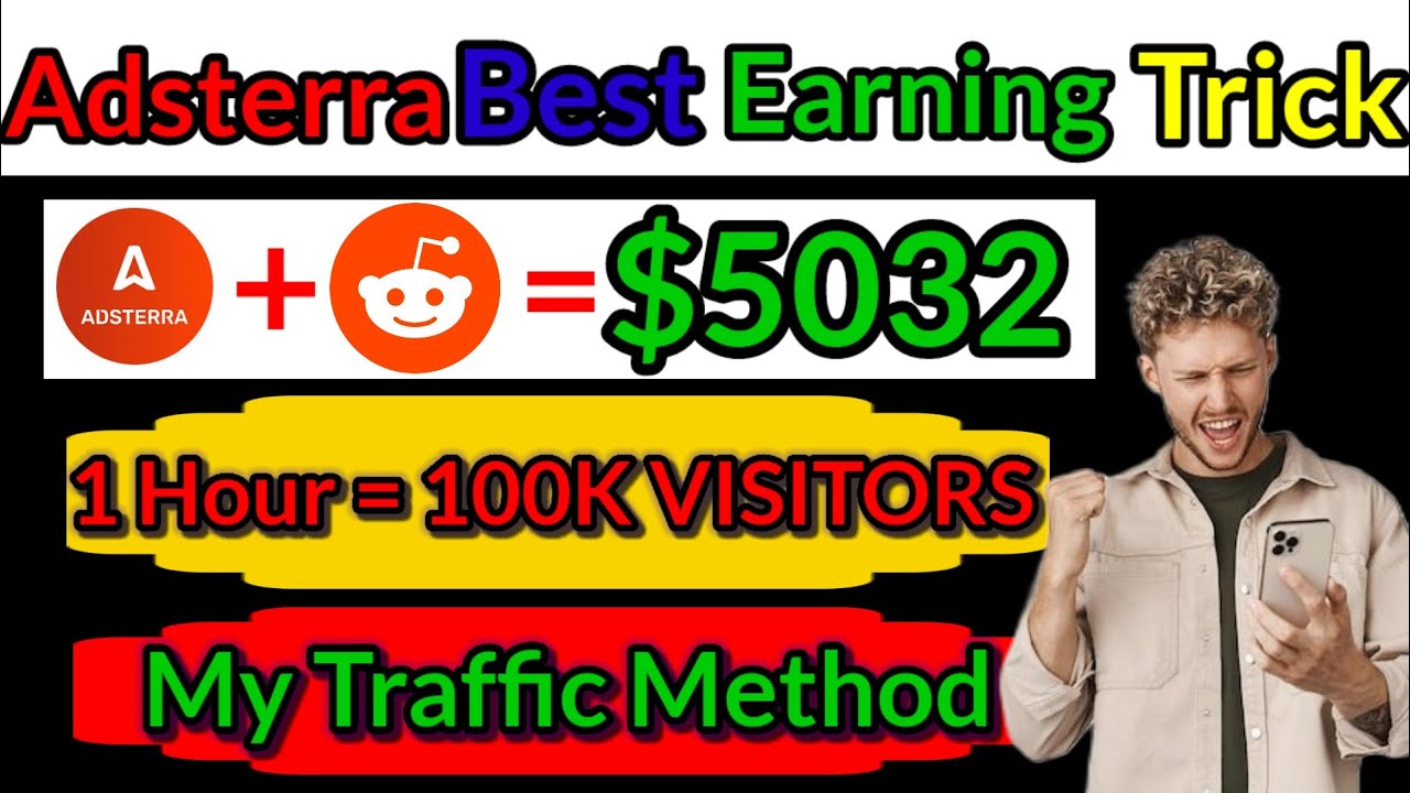 Earn thousands of dollars from Adsterra using reddit and this method || 29 earn and learn - YouTube