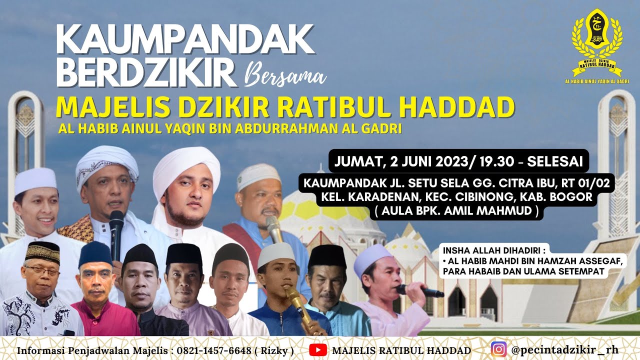🔴 ( LIVE ) KARADENAN BERDZIKIR BERSAMA MAJELIS DZIKIR RATIBUL HADDAD ...