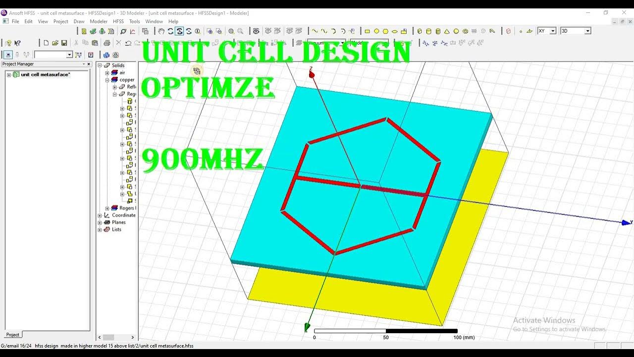How to model gap capacitor on a microstrip line using HFSS - YouTube
