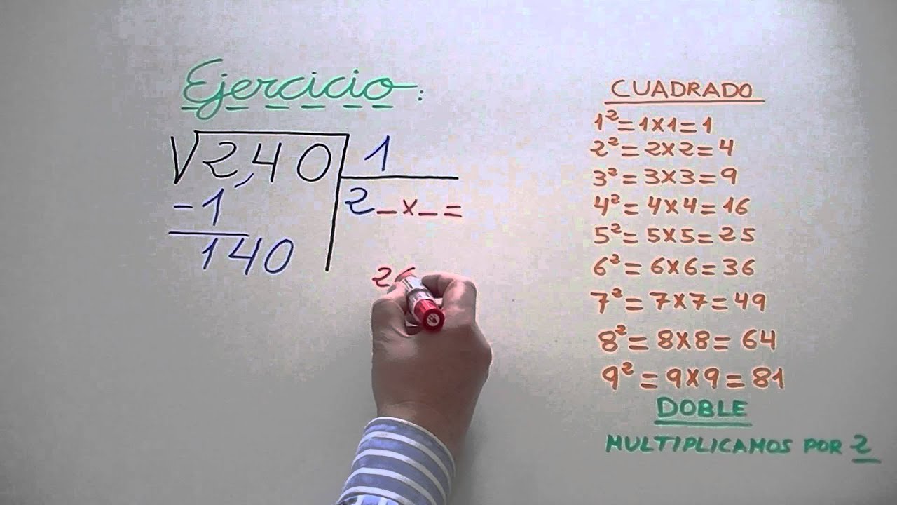 RAÍZ CUADRADA de TRES CIFRAS - YouTube