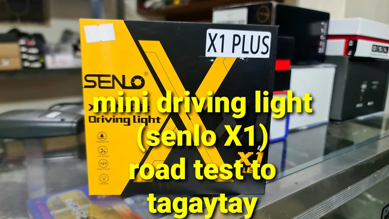 mini driving light road test sa kotse ( senlo x1 ) - YouTube