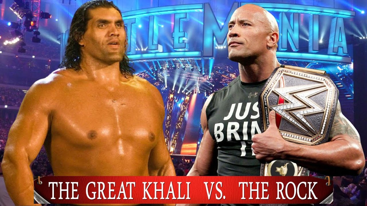 Great Khali vs The Rock WWE Fight - YouTube