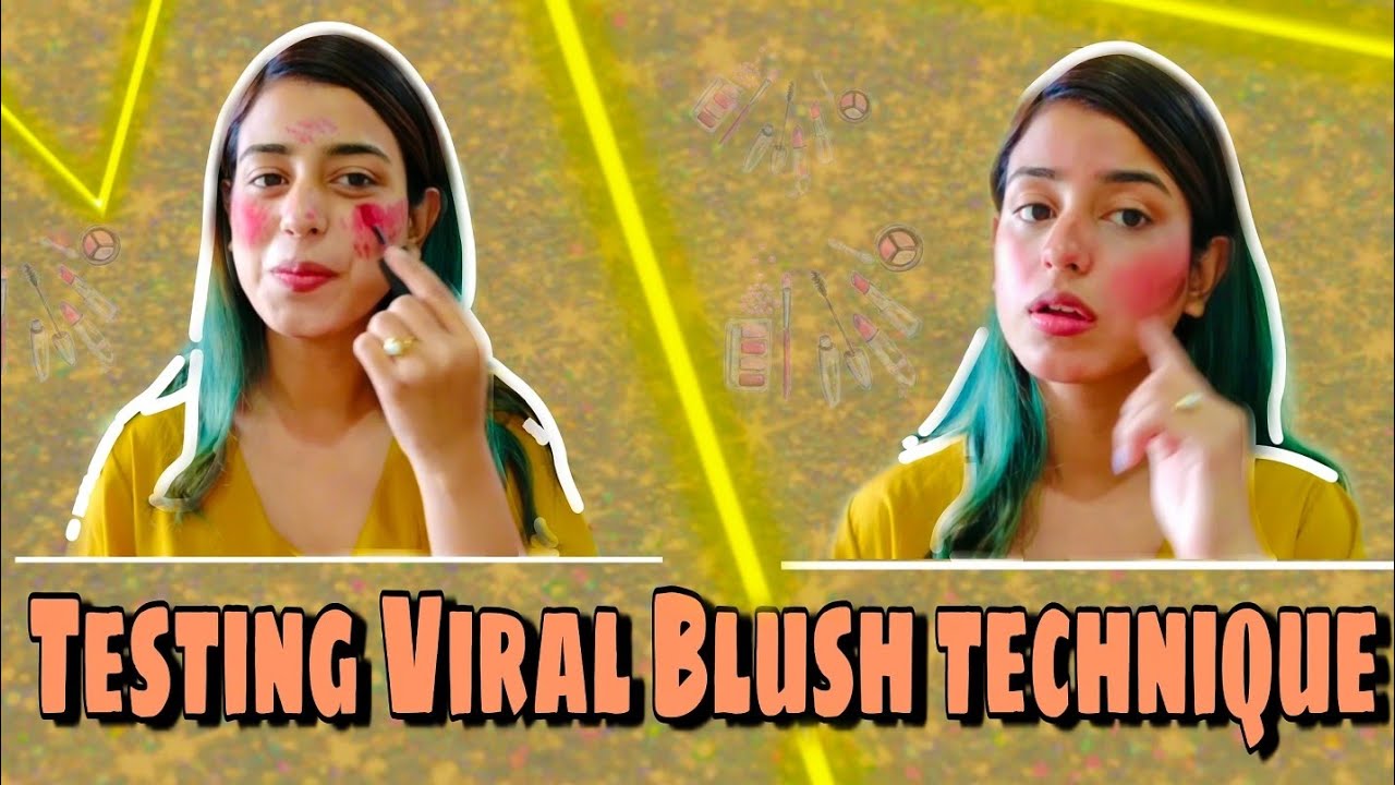 TESTING VIRAL BLUSH TECHNIQUE || VIRAL MAKEUP HACK - Does it actually ...