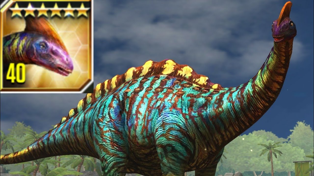 Apatosaurus Max Level 40 -Jurassic World The Game - YouTube