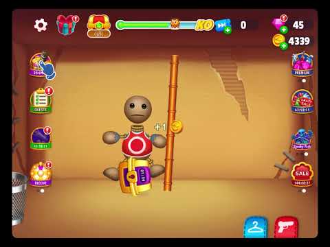 Playing Kick the Buddy for 12 minuites strait