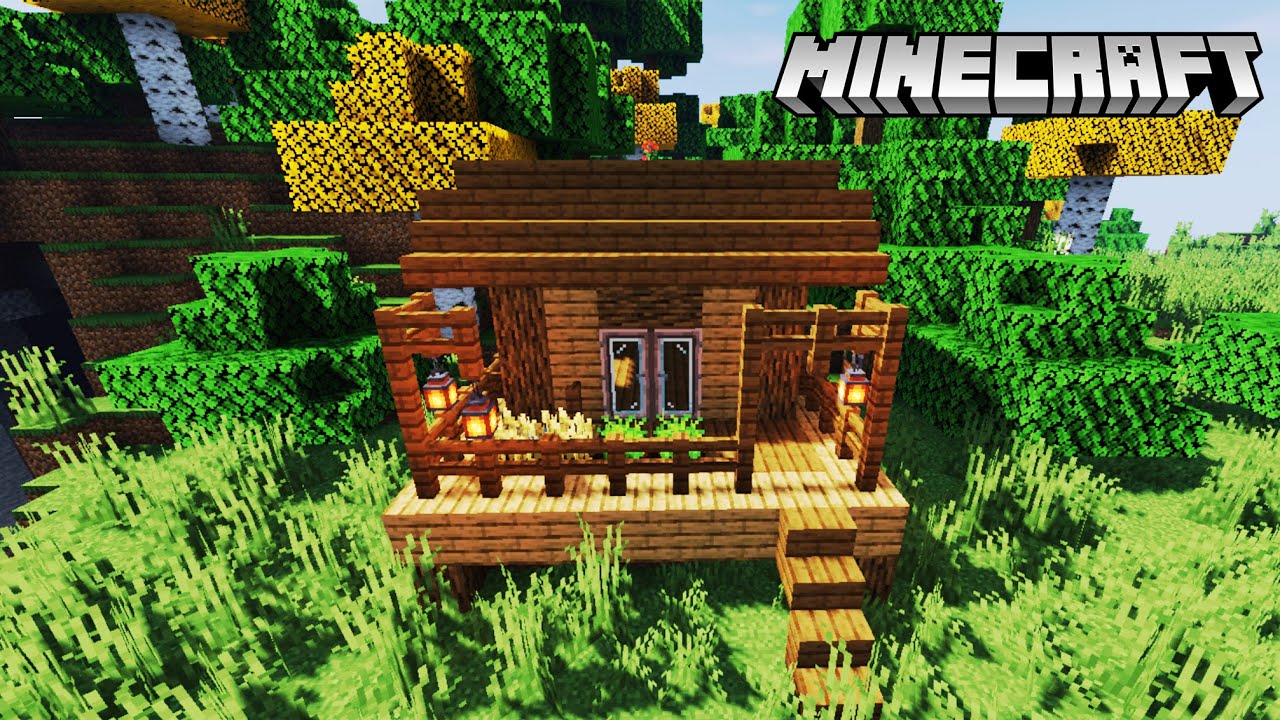 Mini Survival Hut Base With Garden- Minecraft Fantasy Fast Building ...