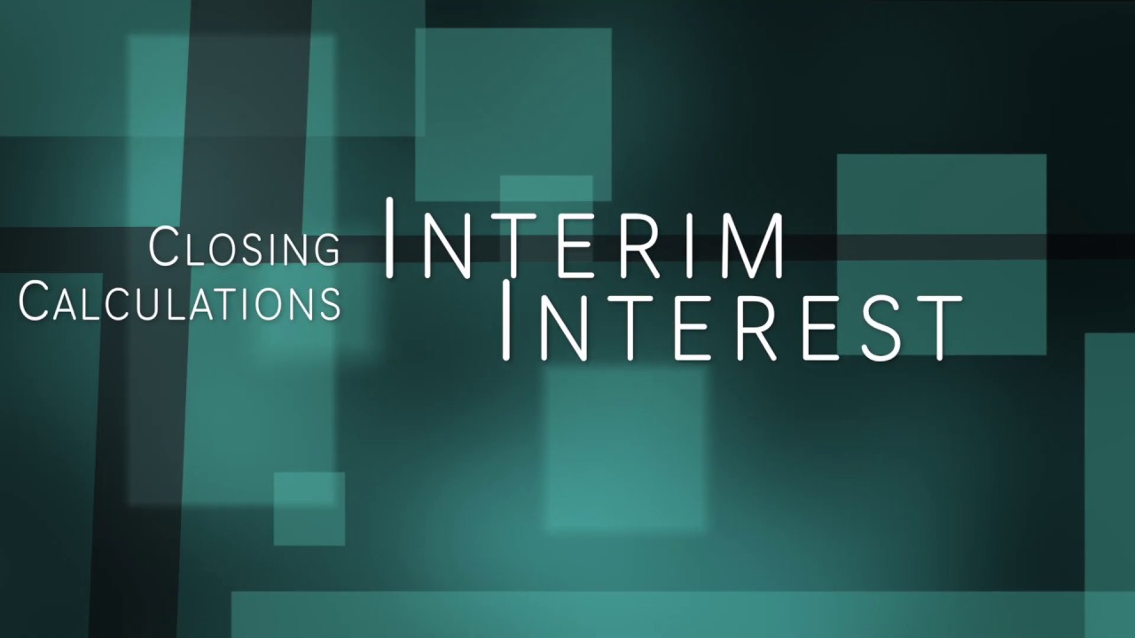 NC Real Estate Closing Calculations: Interim Interest - YouTube