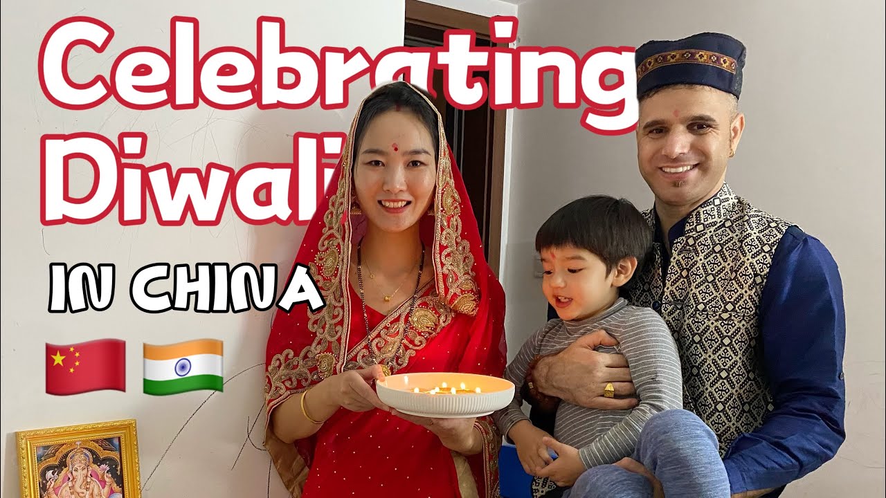 CELEBRATING DIWALI🪔IN CHINA ||family time||cooking Pani Puri||indian ...