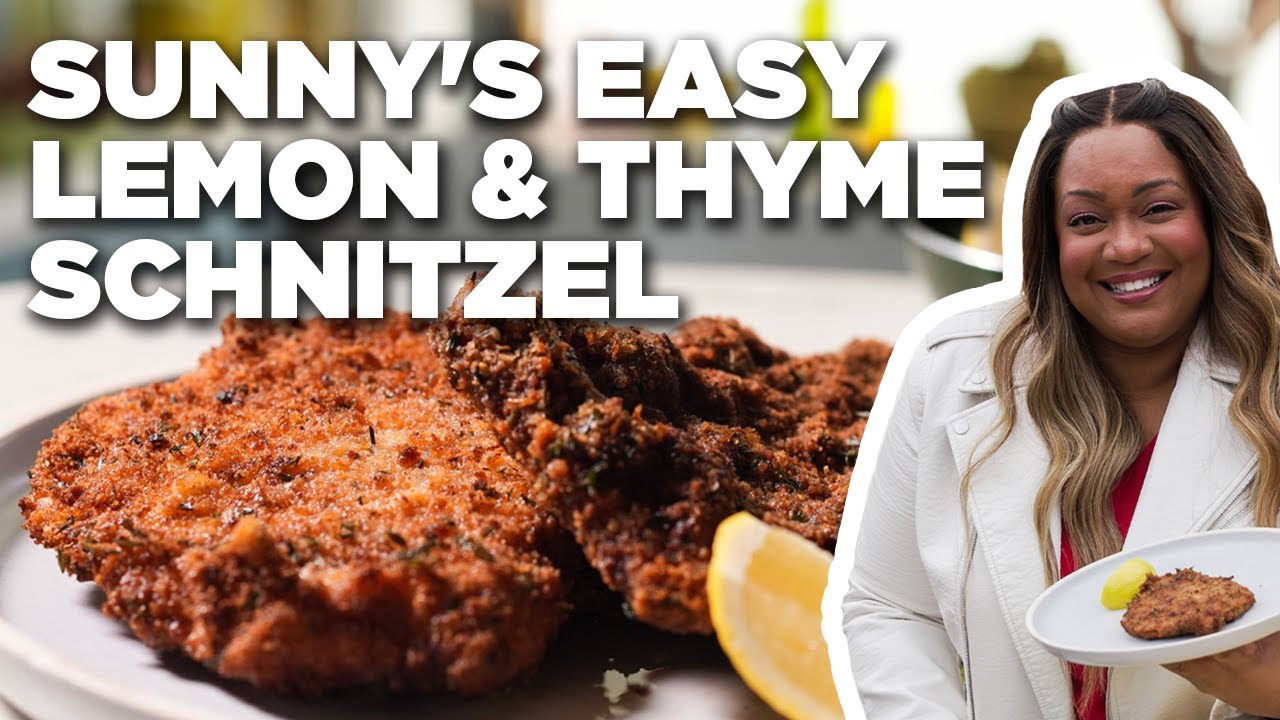 Sunny Anderson's Easy Lemon and Thyme Schnitzel | The Kitchen | Food ...